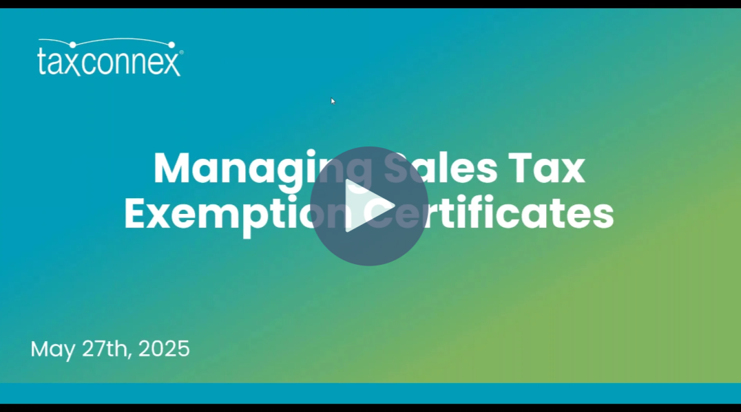 Upcoming Online Tax Webinar Sign-Up | TaxConnex